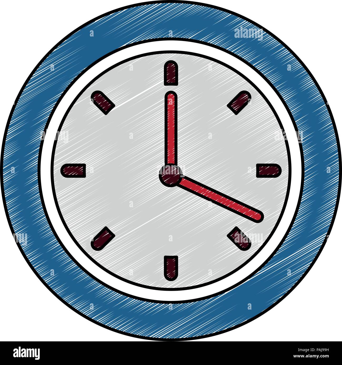 Wall clock isolated vector illustration graphic design Stock Vector ...