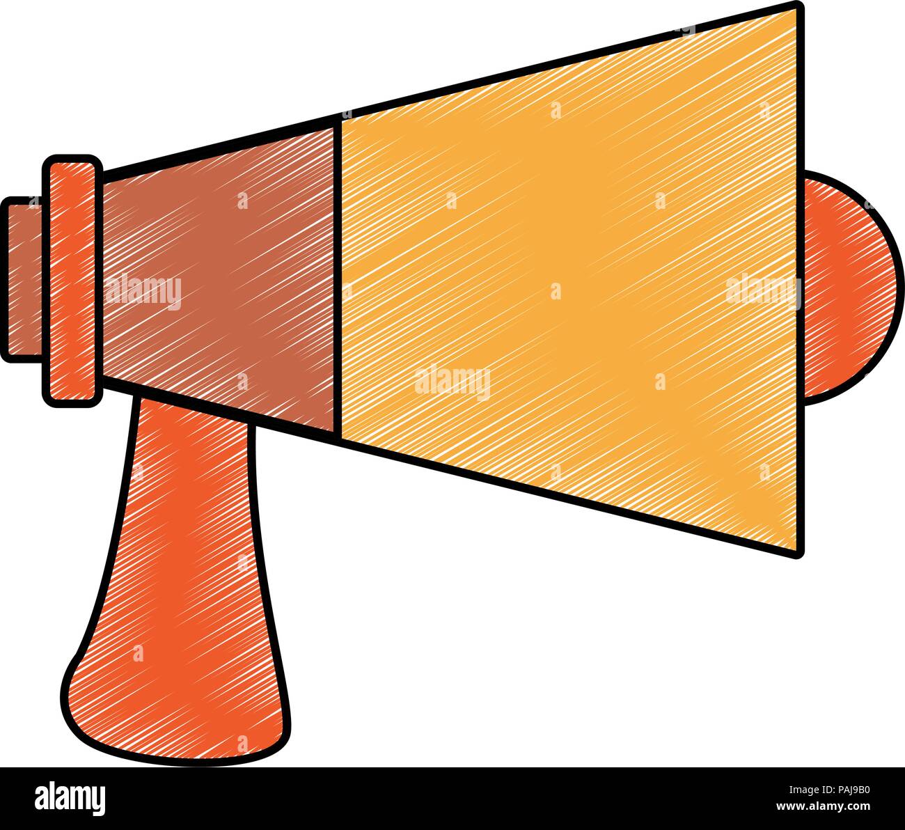 Bullhorn symbol isolated vector illustration graphic design Stock ...