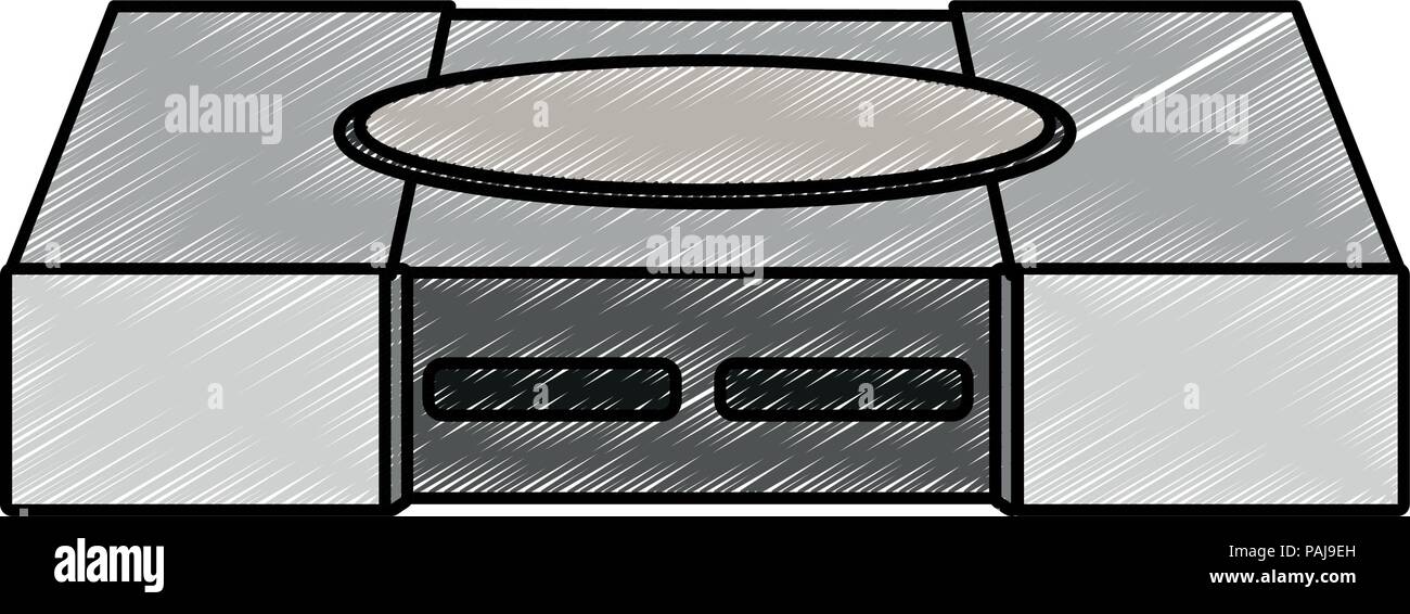Retro videogame console vector illustration graphic design Stock Vector ...