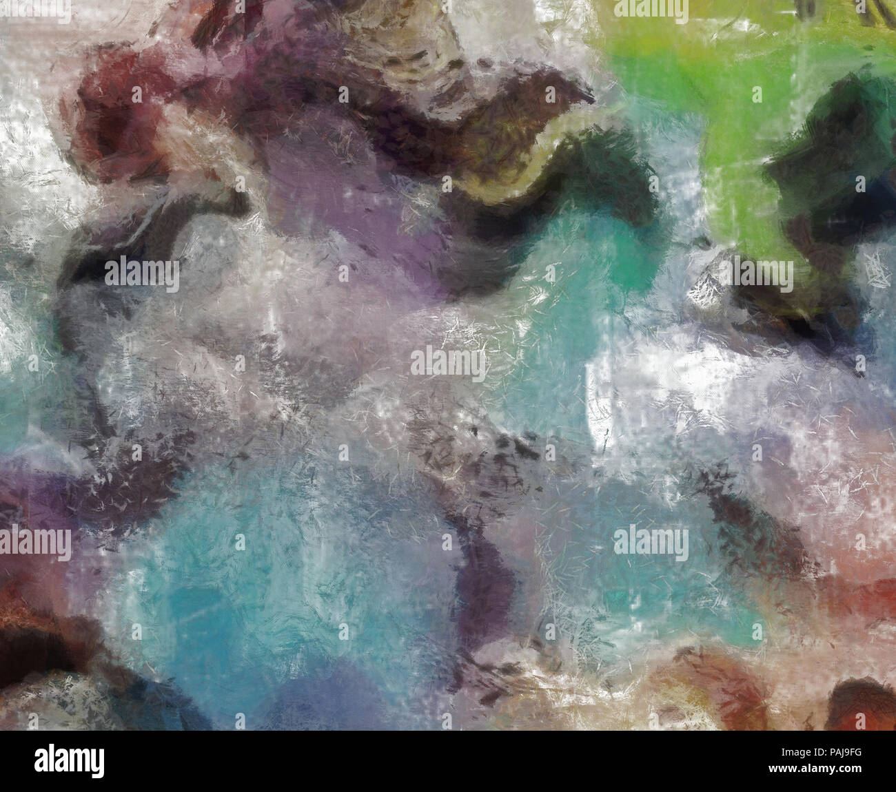 Muted abstract painting in pastel colors. 3D rendering Stock Photo - Alamy