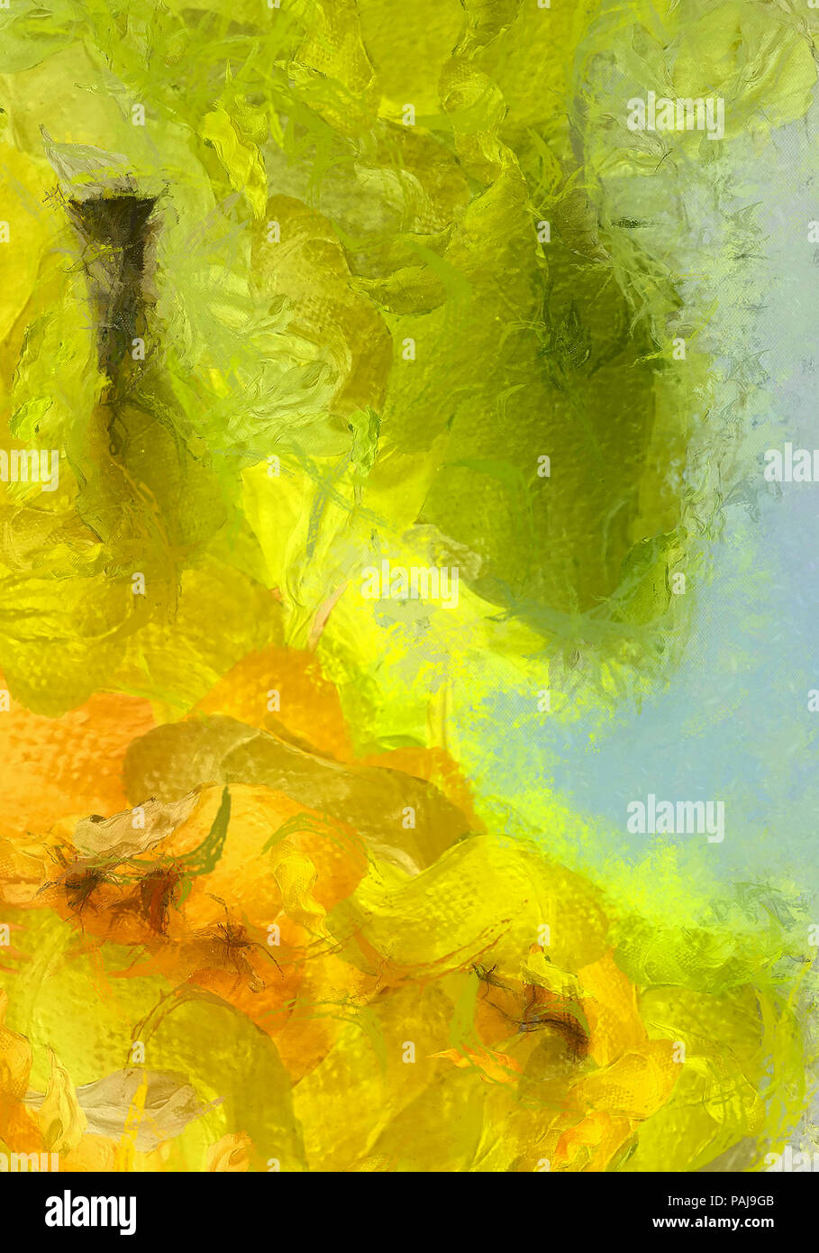 Colorful Hot Abstract Painting. 3D rendering Stock Photo - Alamy