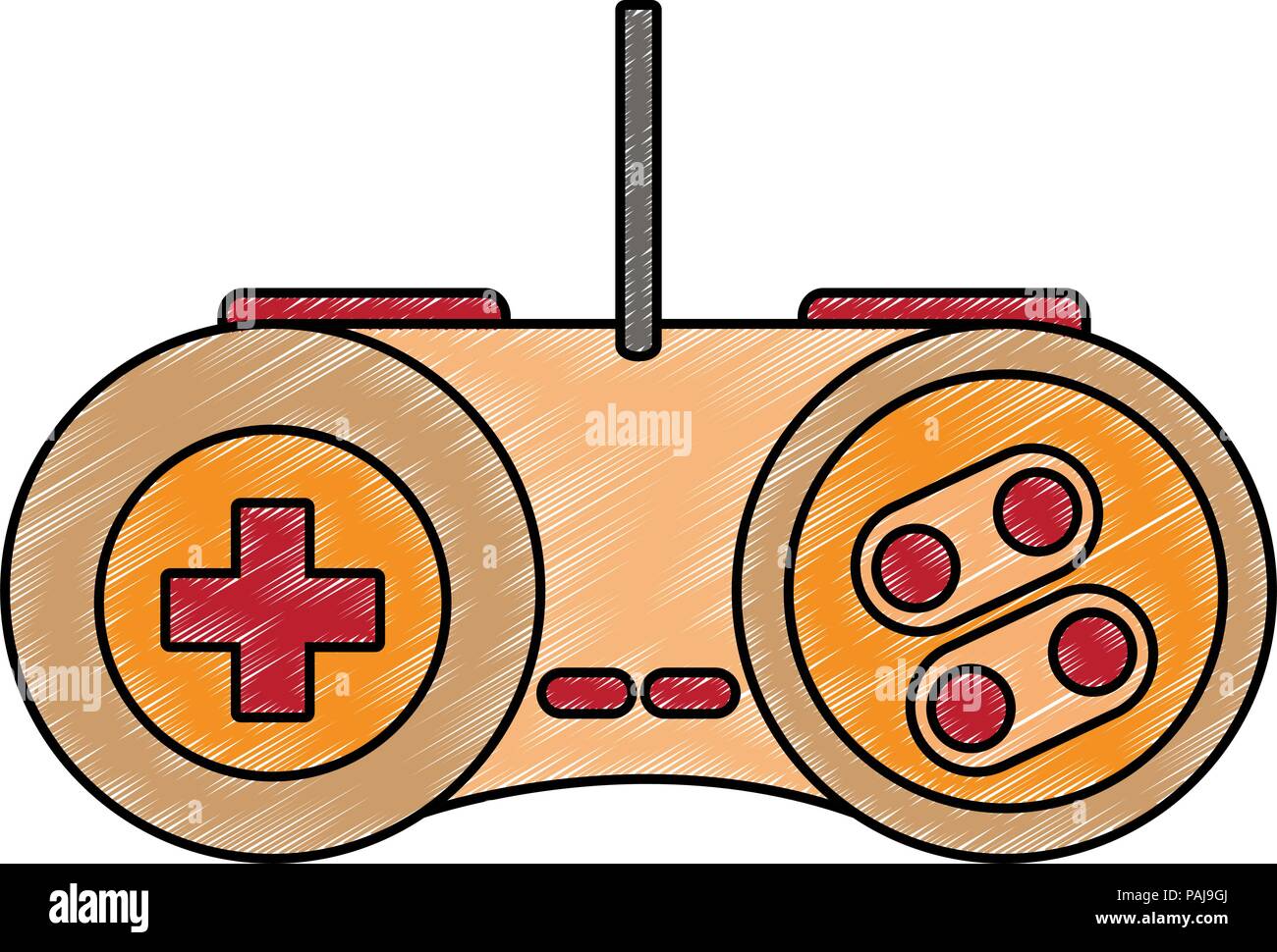 Retro console gamepad vector illustration graphic design Stock Vector ...