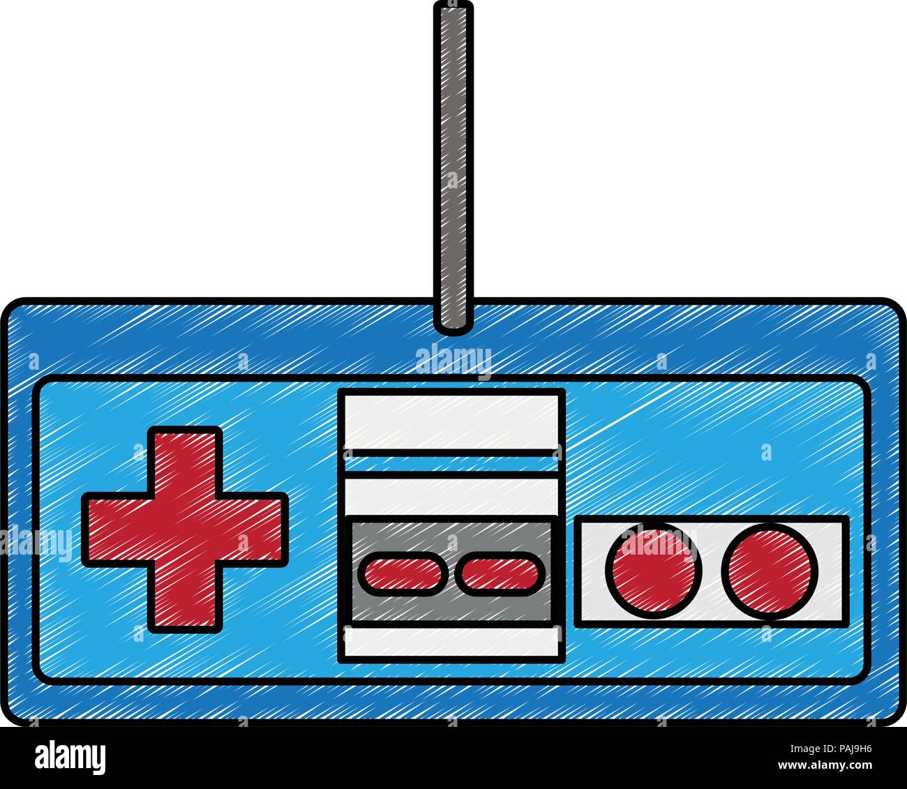 Retro console gamepad vector illustration graphic design Stock Vector ...