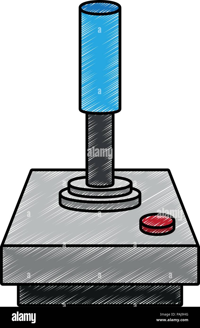 Retro videogame joystick vector illustration graphic design Stock ...