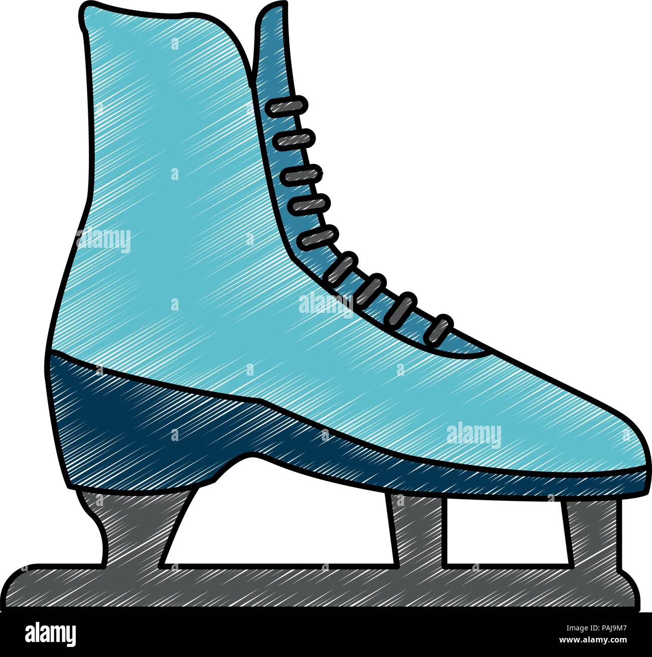 Ice skate isolated vector illustration graphic design Stock Vector ...