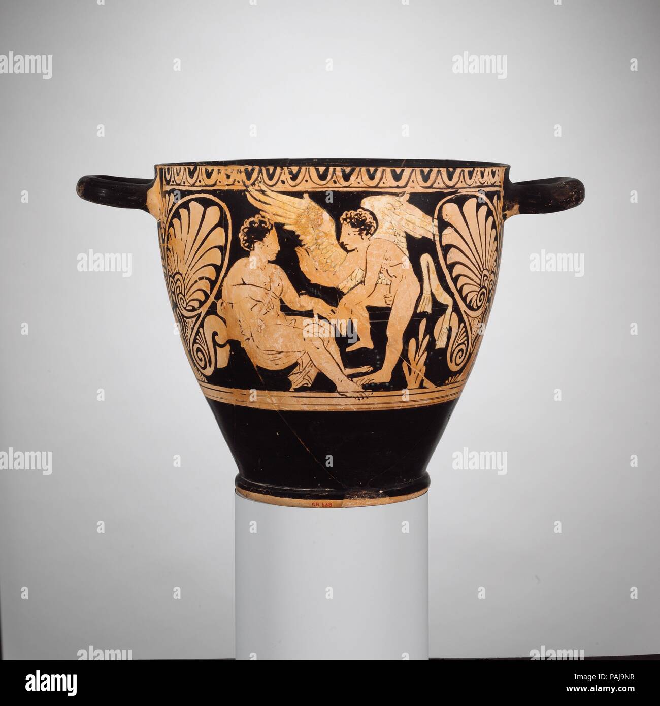 Terracotta skyphos (deep drinking cup). Culture: Etruscan, Faliscan ...