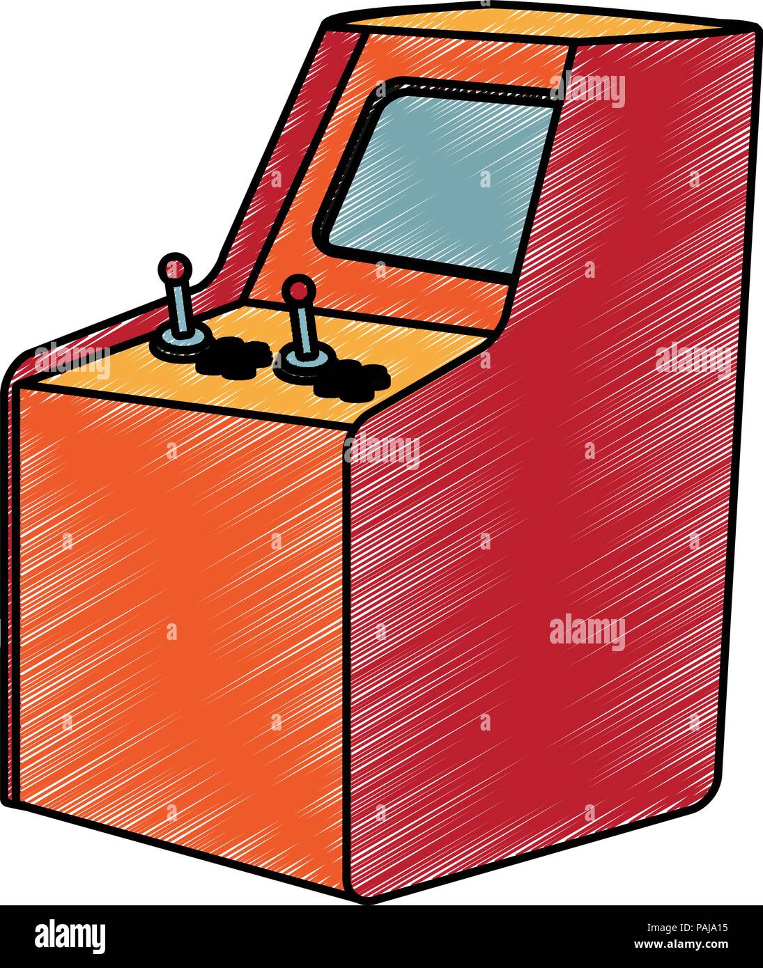 Retro arcade videogame vector illustration graphic design Stock Vector ...