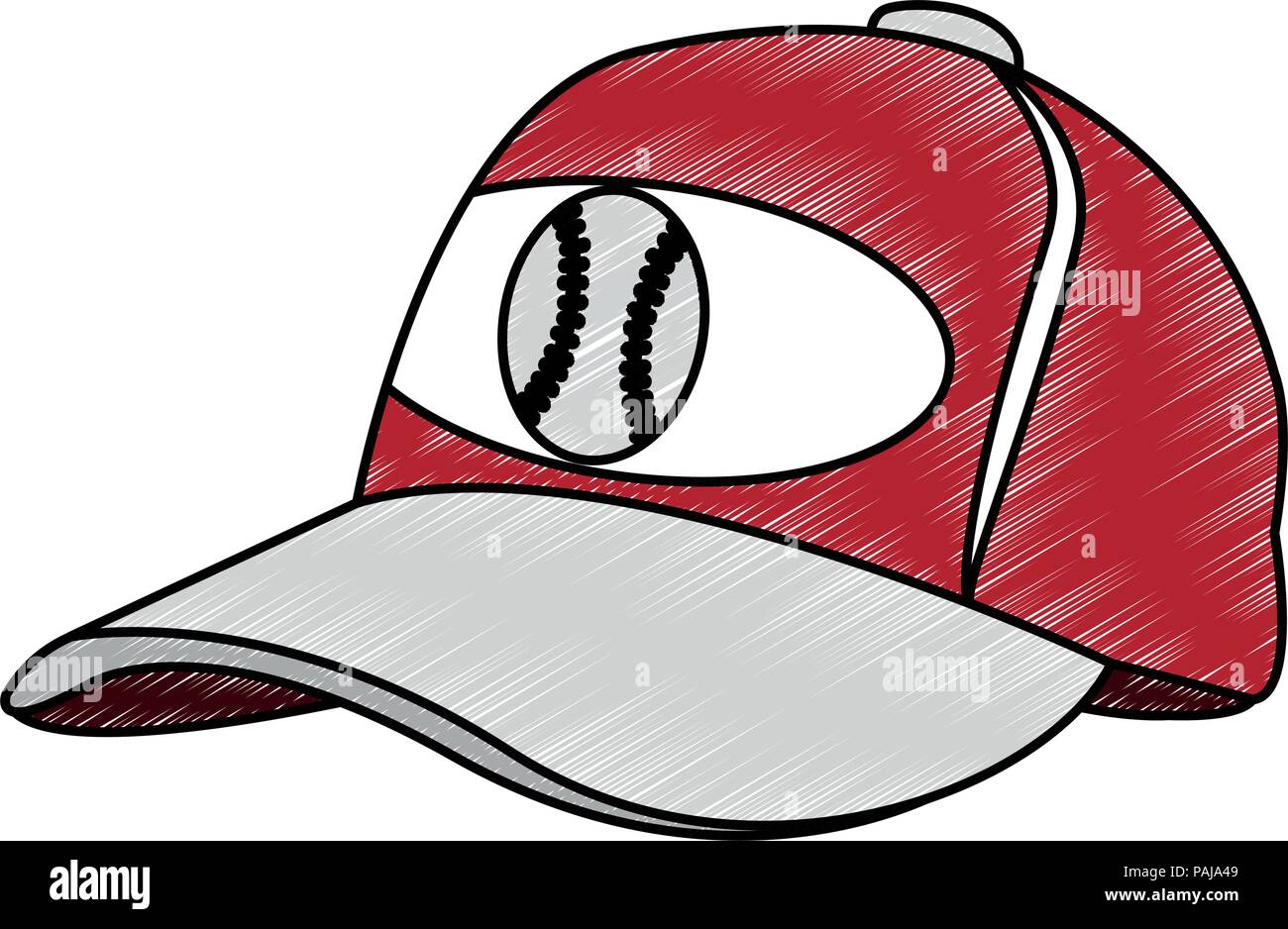 Baseball sport hat vector illustration graphic design Stock Vector ...