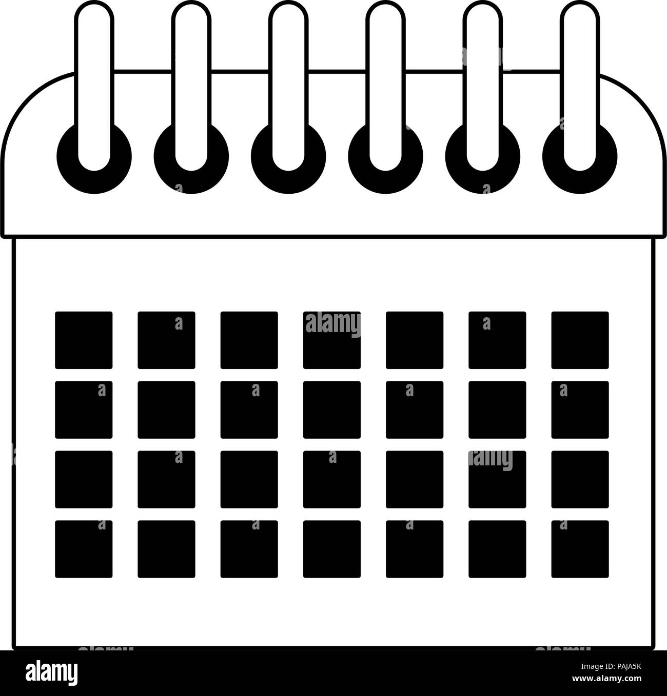 Calendar schedule symbol vector illustration graphic design Stock ...