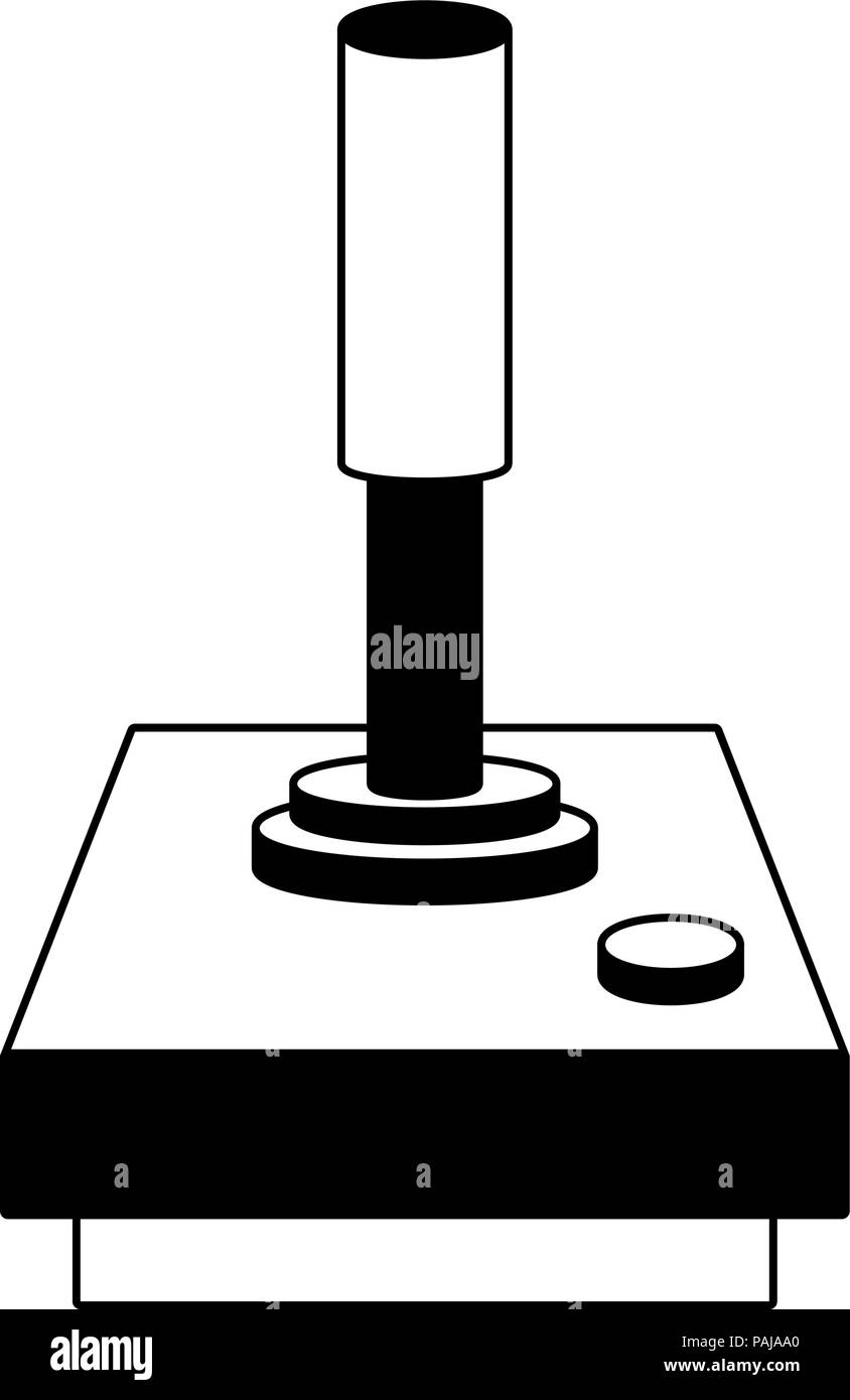 Retro videogame joystick vector illustration graphic design Stock ...