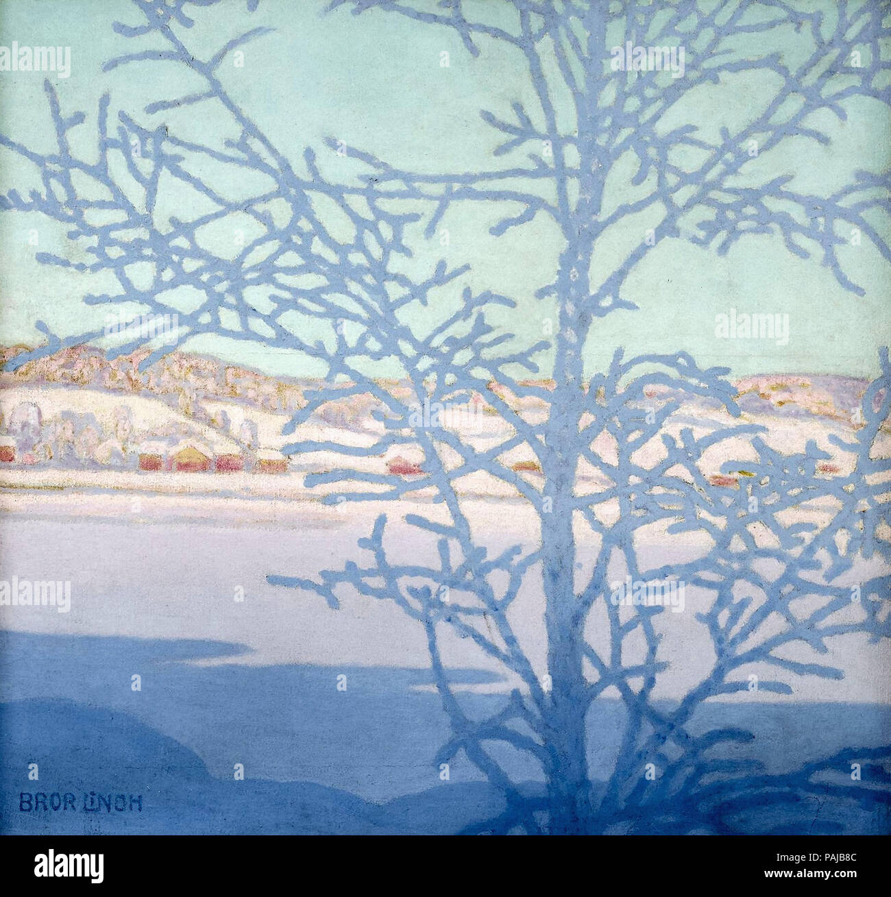 Lindh Bror - Gnistrande Vinterlandskap Stock Photo - Alamy