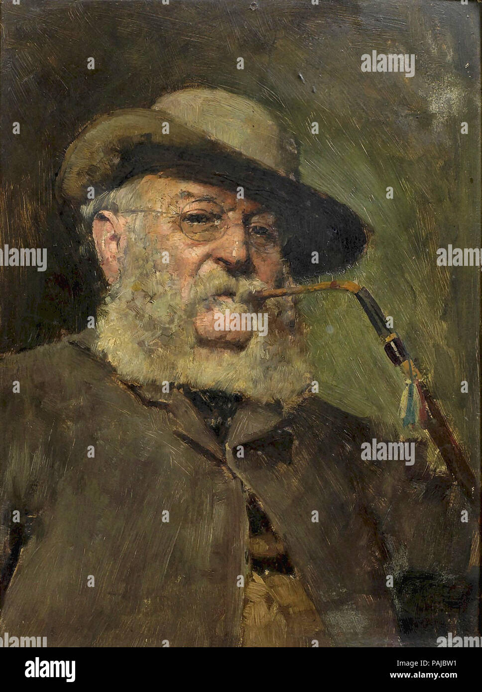 Logsdail William - Portrait of Josef Wolf Stock Photo - Alamy