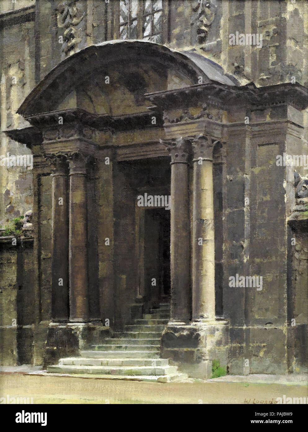 Logsdail William - the Porch of the Old Ashmolean Oxford Stock Photo ...