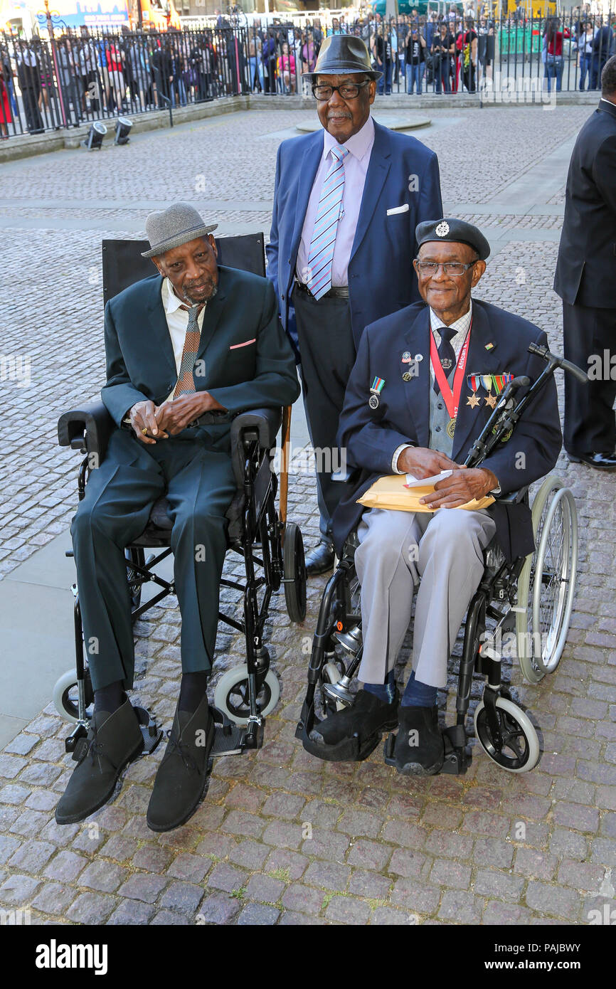Families of the Windrush generation and politicians attend at ...