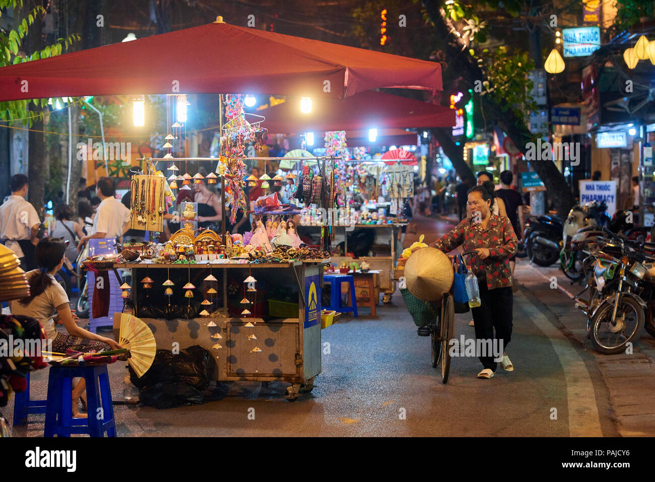 Hanoi weekend night market hi-res stock photography and images - Alamy