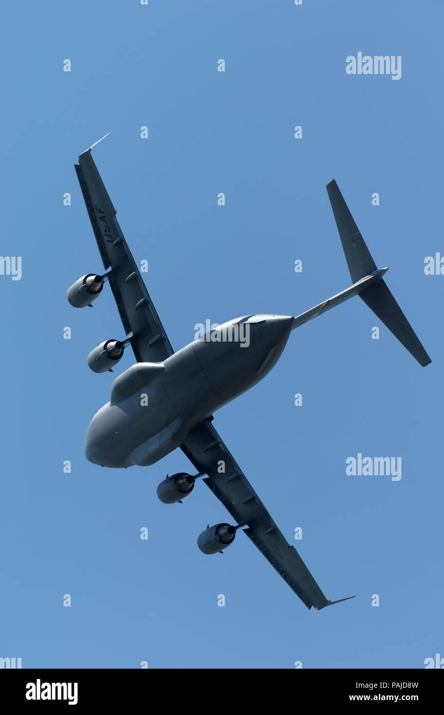 flypast 437th AW at the 2005 Paris AirShow, Salon-du-Bourget Stock ...