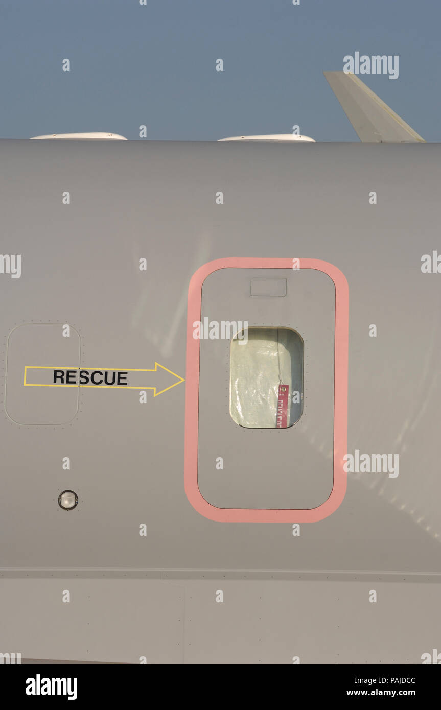 emergency exit door of the Royal Air Force RAF Bombardier Sentinel R-1 ...