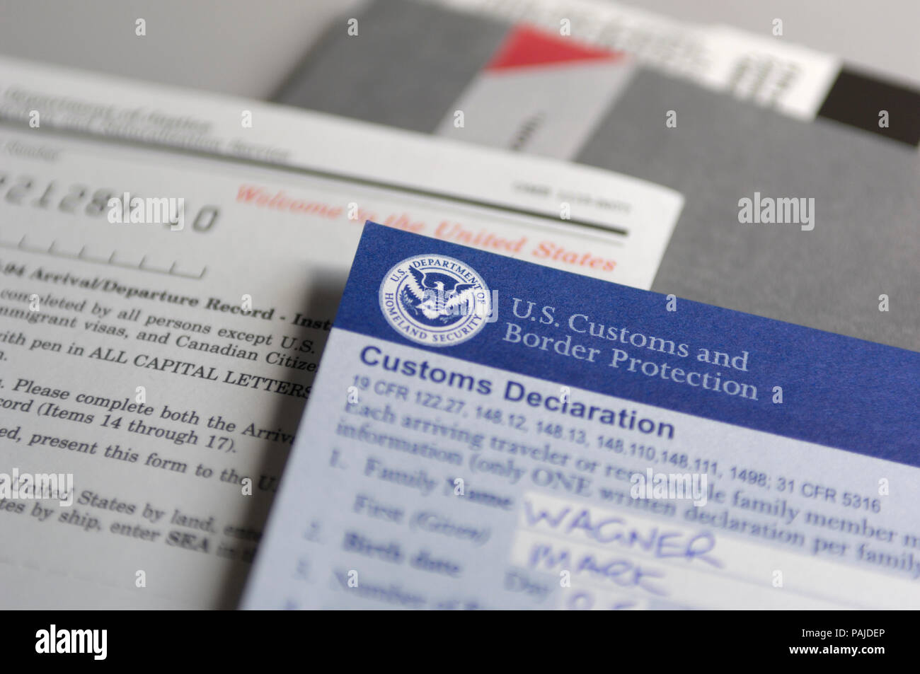US immigration and customs forms, US Customs and Border Protection ...