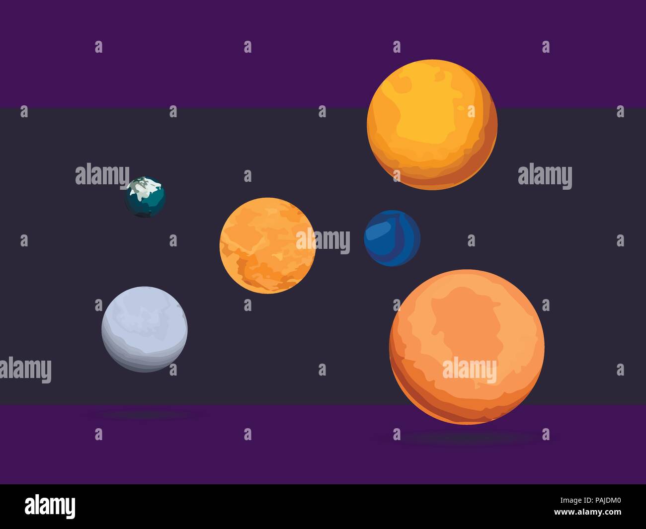 Planet set. Outer space. Vector illustration Stock Vector Image & Art ...