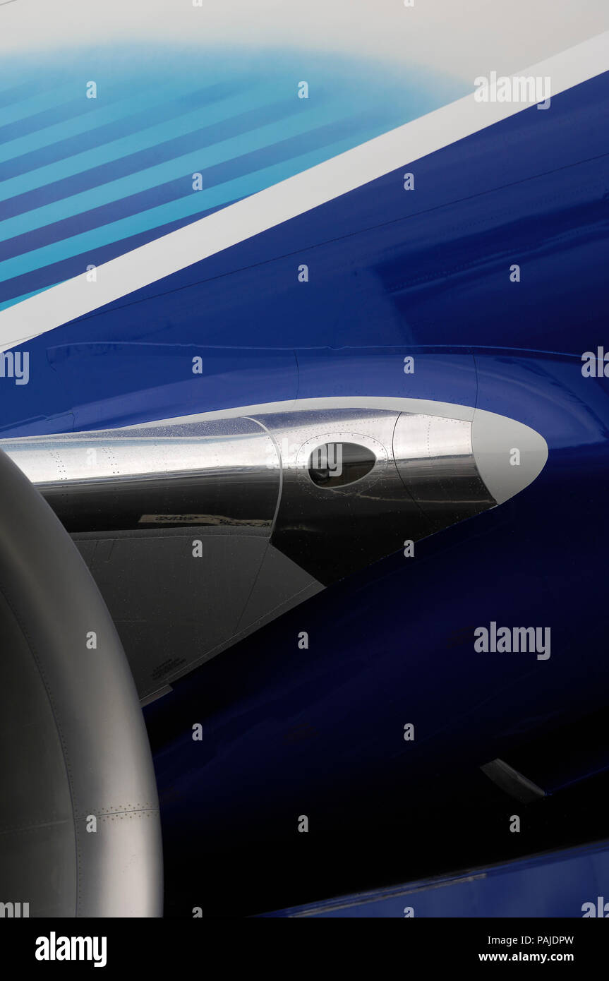 wing leading-edge of the Boeing 777 Freighter at the roll-out ceremony ...