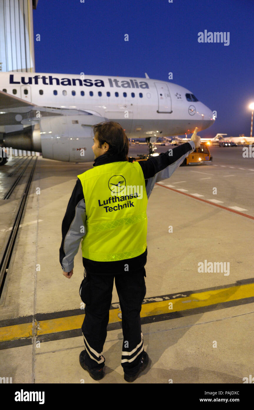 at the official opening ceremony of the Lufthansa Technik Milan LTMIL ...
