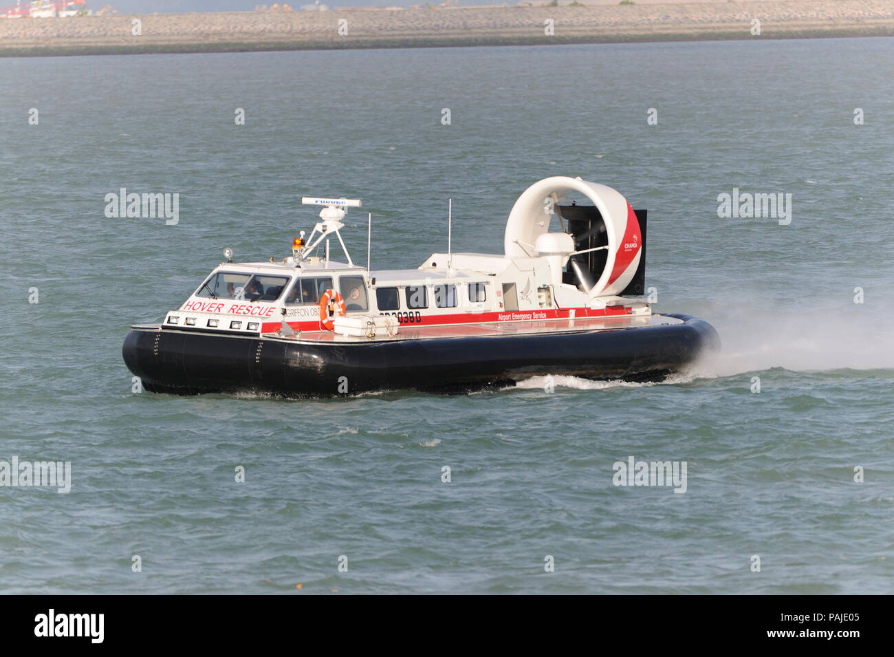 Changi-Airport Emergency Service brand-new Griffon Hoverwork 8000TD ...
