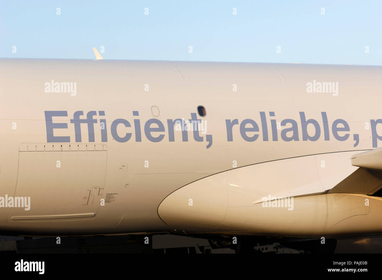 Airbus A330-200F prototype with 'Efficient, reliable' written on the ...