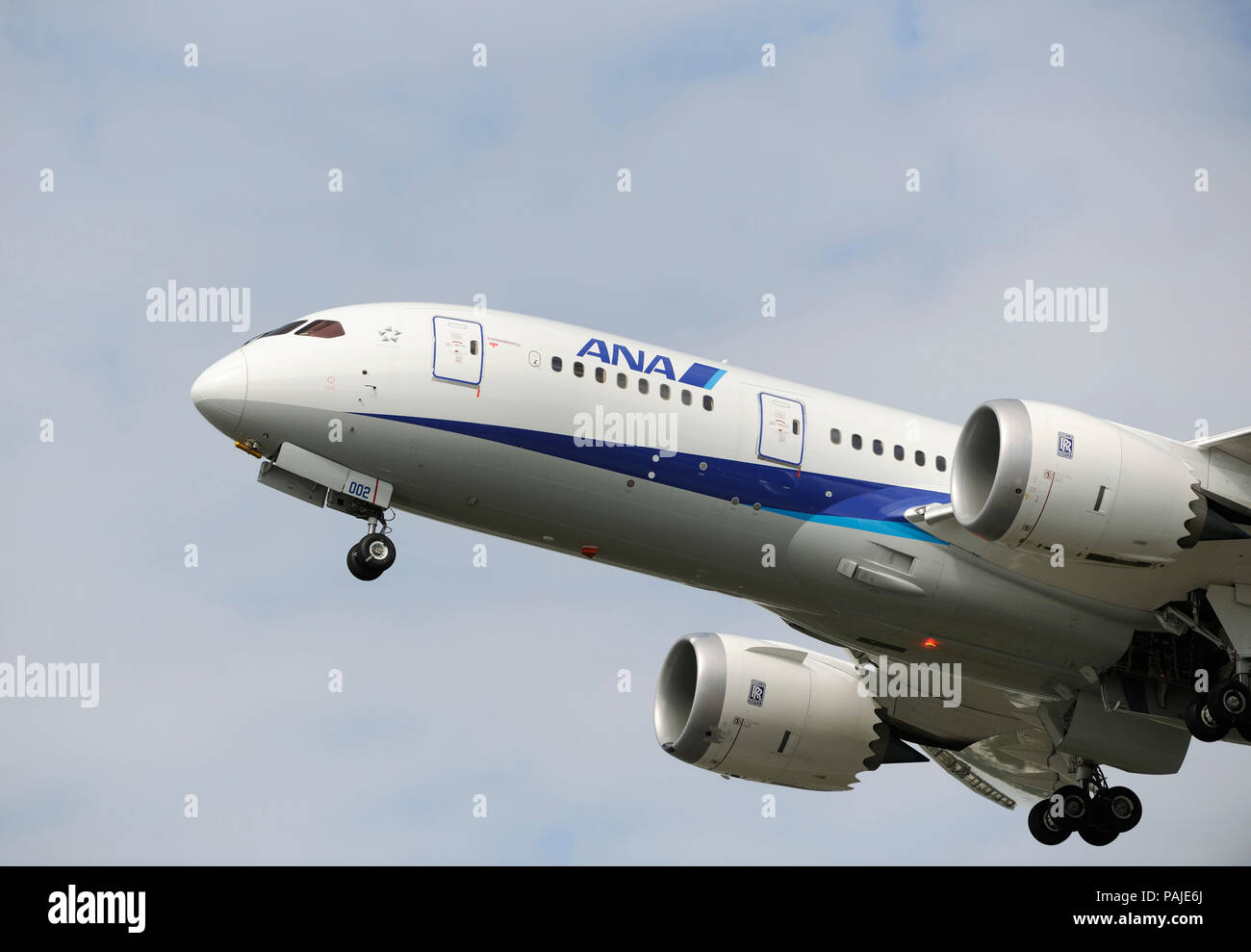 nose of Rolls-royce Trent 1000 engine-cowlings of ANA All Nippon ...