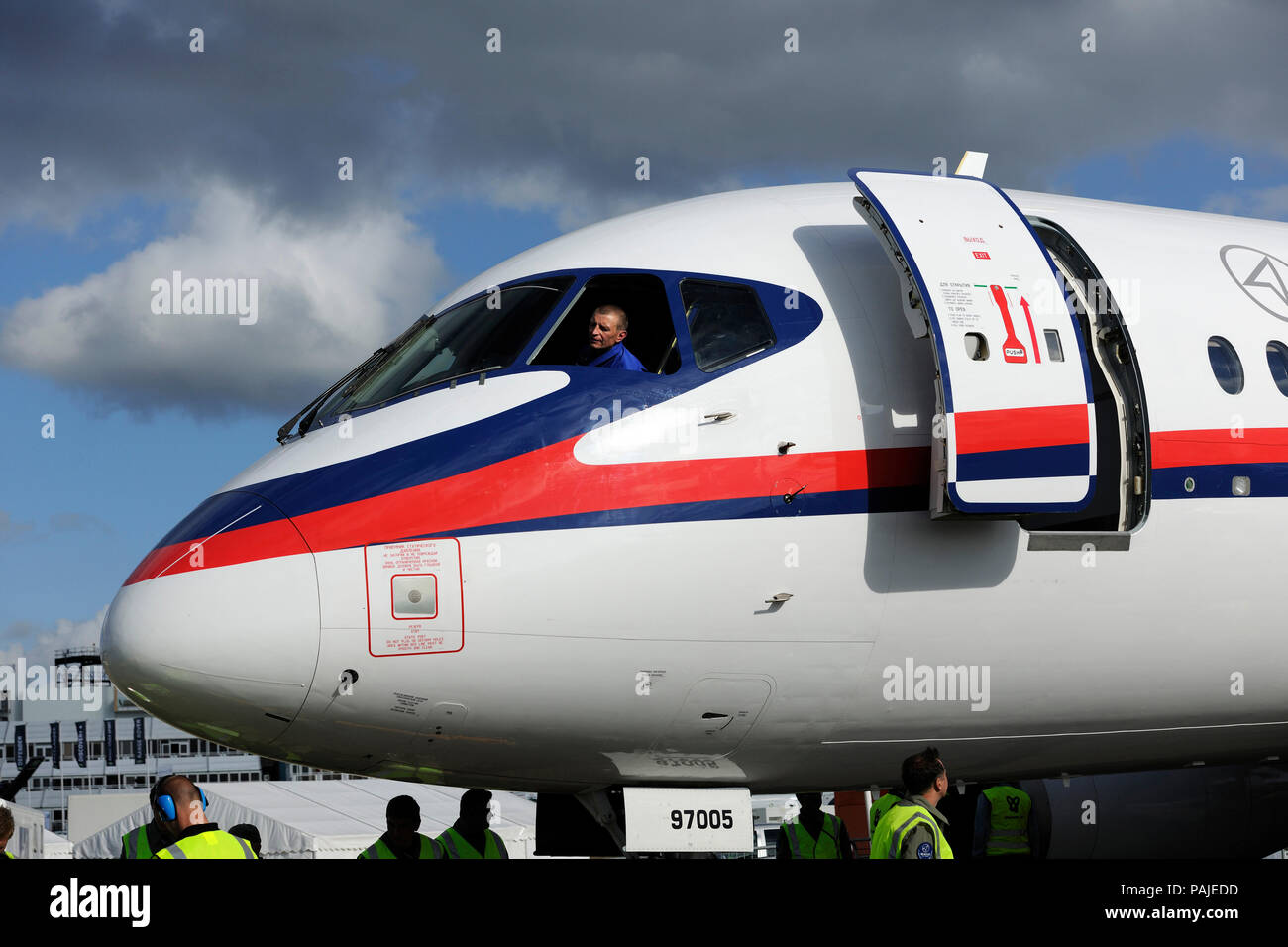 in the flying-display at the Farnborough Airshow 2010 Stock Photo - Alamy