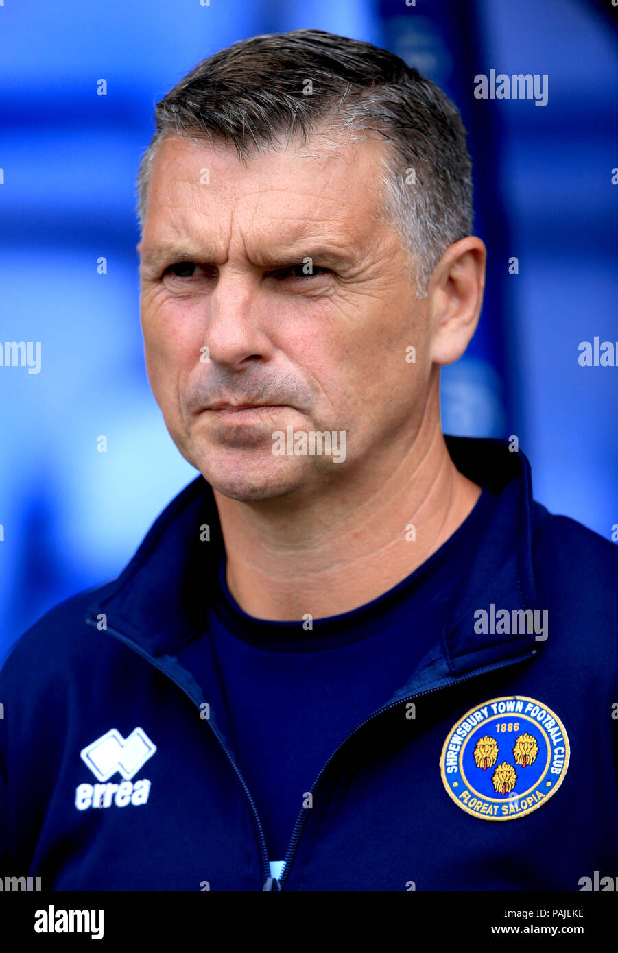 Shrewsbury Town manager John Askey Stock Photo - Alamy