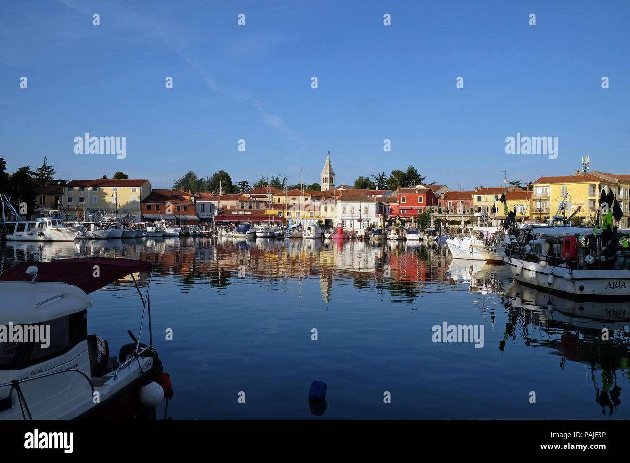 Small idyllic city Novigrad located on the west coast of Istria ...