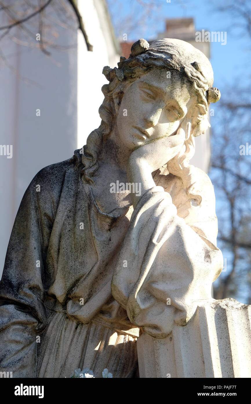 Angel statue in the Church of Visitation of the Virgin Mary in Sisak ...