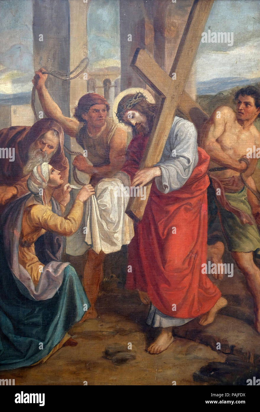 6th Stations of the Cross, Veronica wipes the face of Jesus, Church of ...
