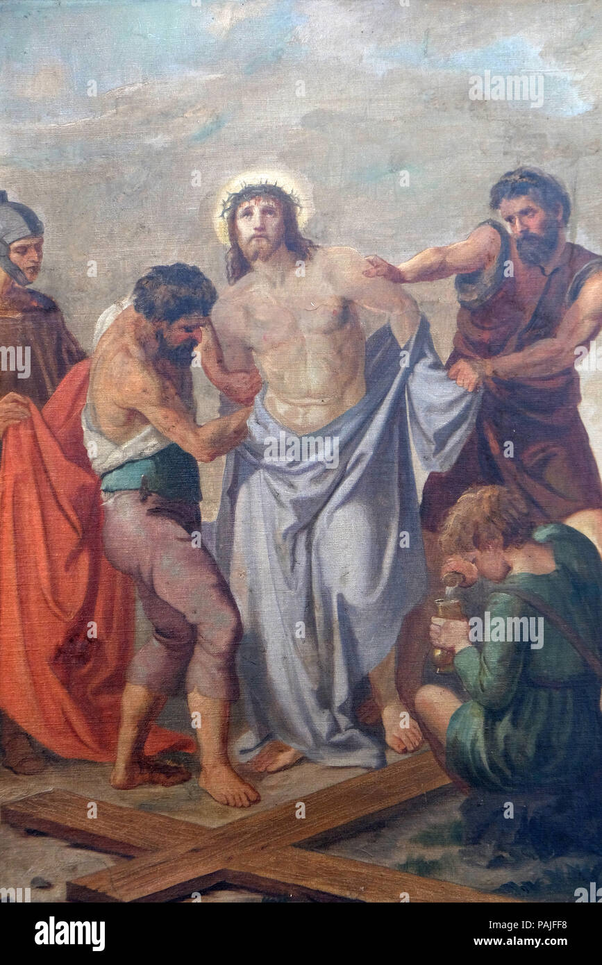 10th Stations of the Cross, Jesus is stripped of His garments, Church ...