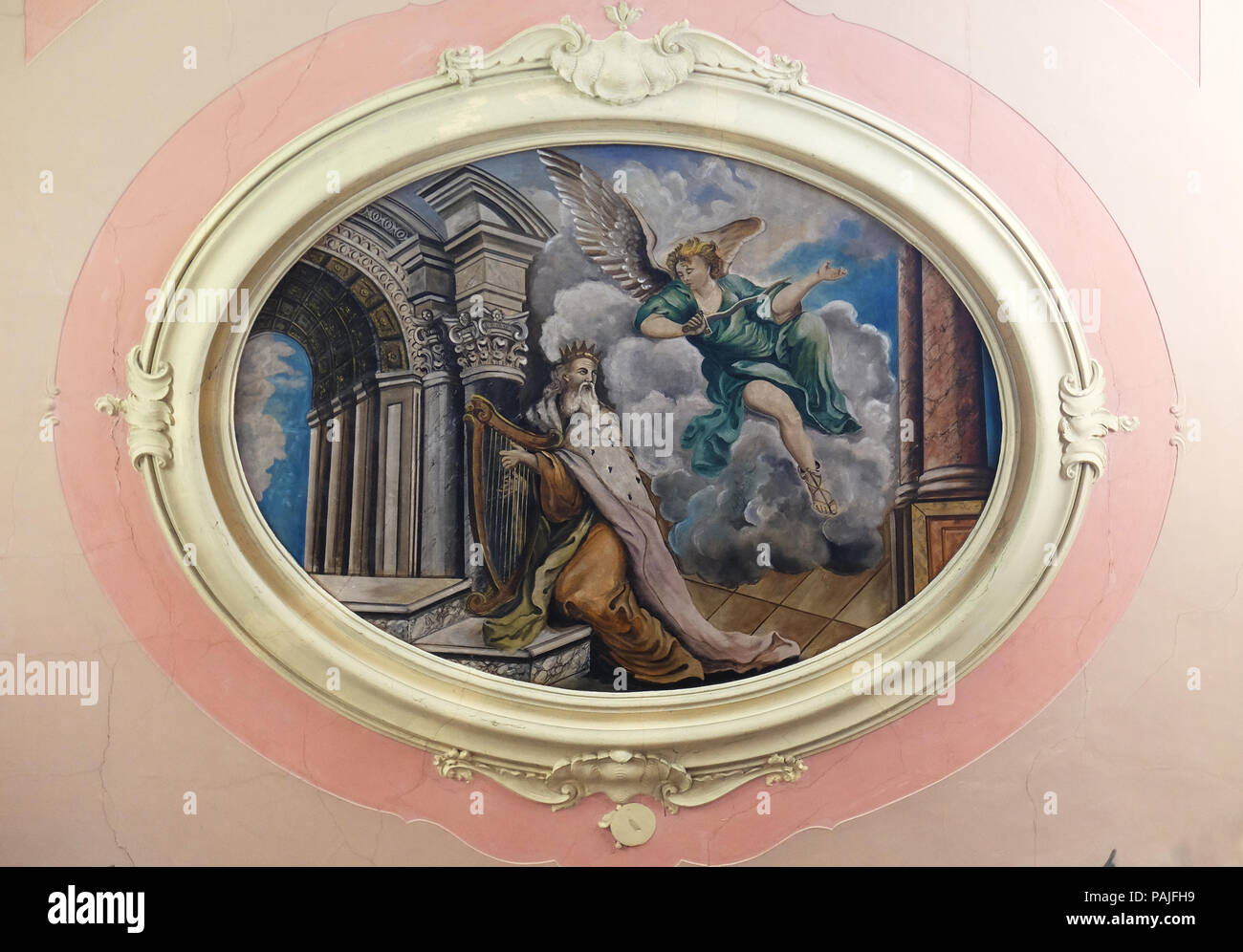 King David, fresco in the parish church of St. Pelagius, was until 1828 ...