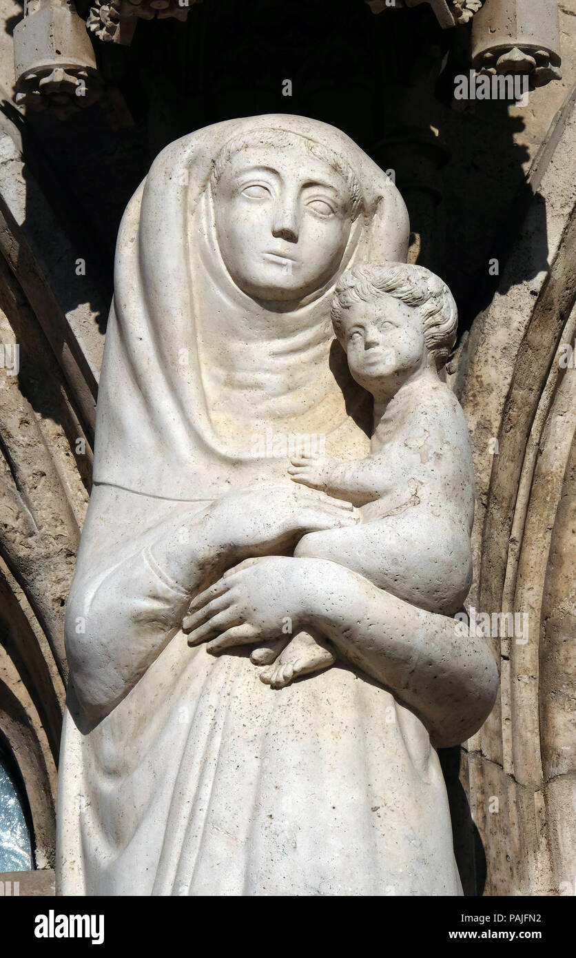 Matthias church budapest mary portal hi-res stock photography and ...