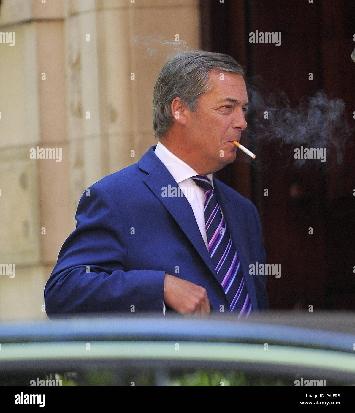 Nigel Farage At BBC Studios Millank Featuring: Nigel Farage Where ...