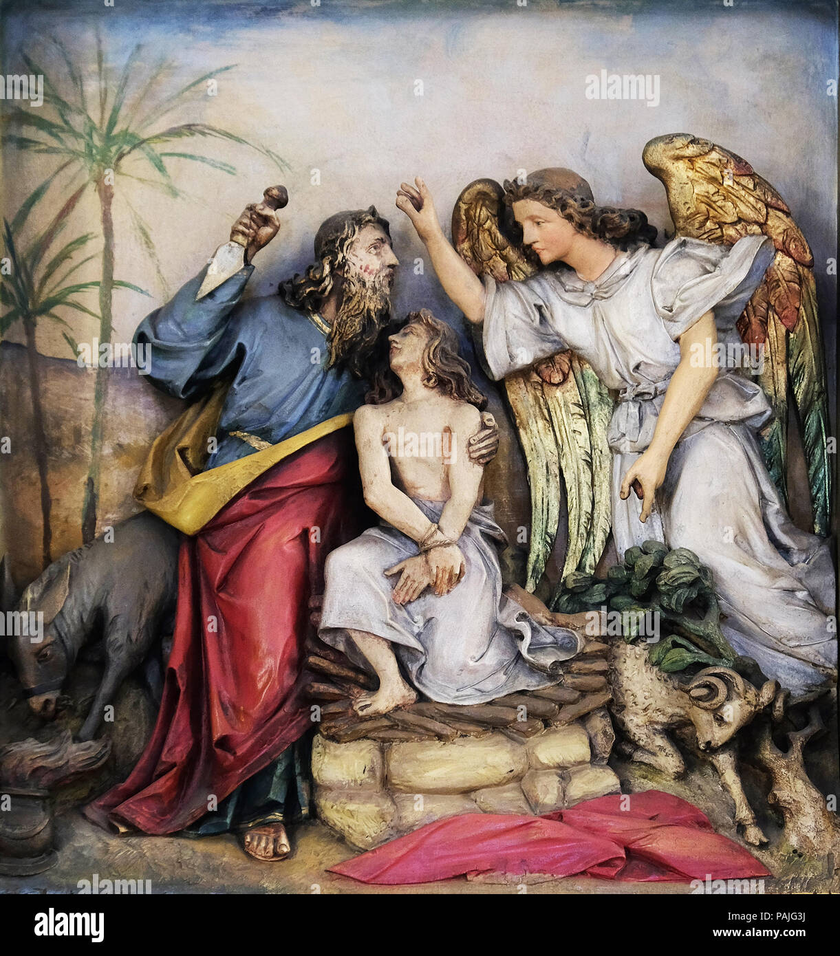 Abraham sacrifices isaac hi-res stock photography and images - Alamy