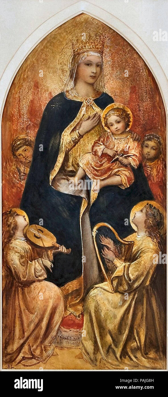 The virgin with angels hi-res stock photography and images - Alamy