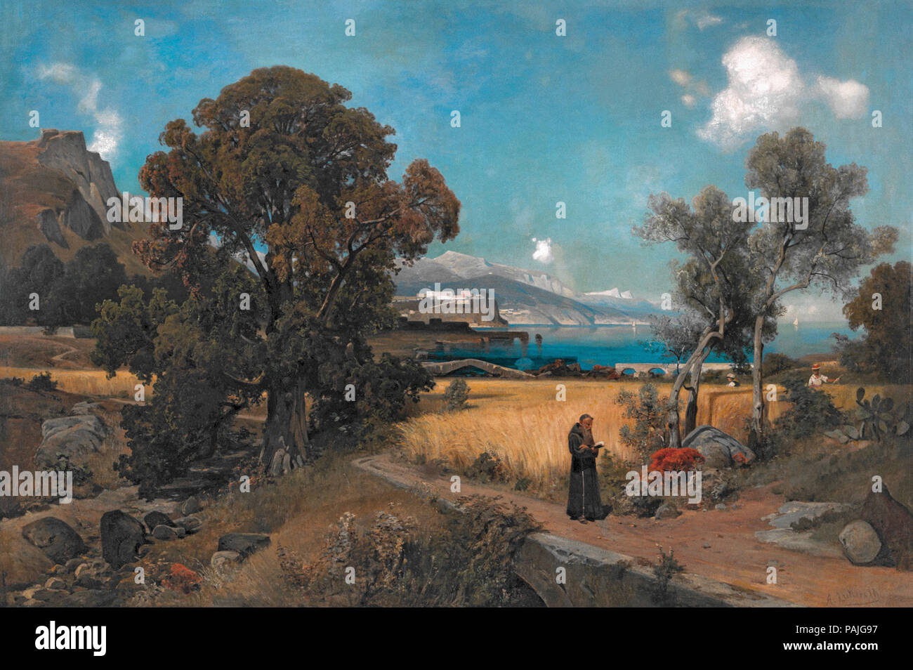 Lutteroth Ascan - Sicilian Scene Stock Photo - Alamy