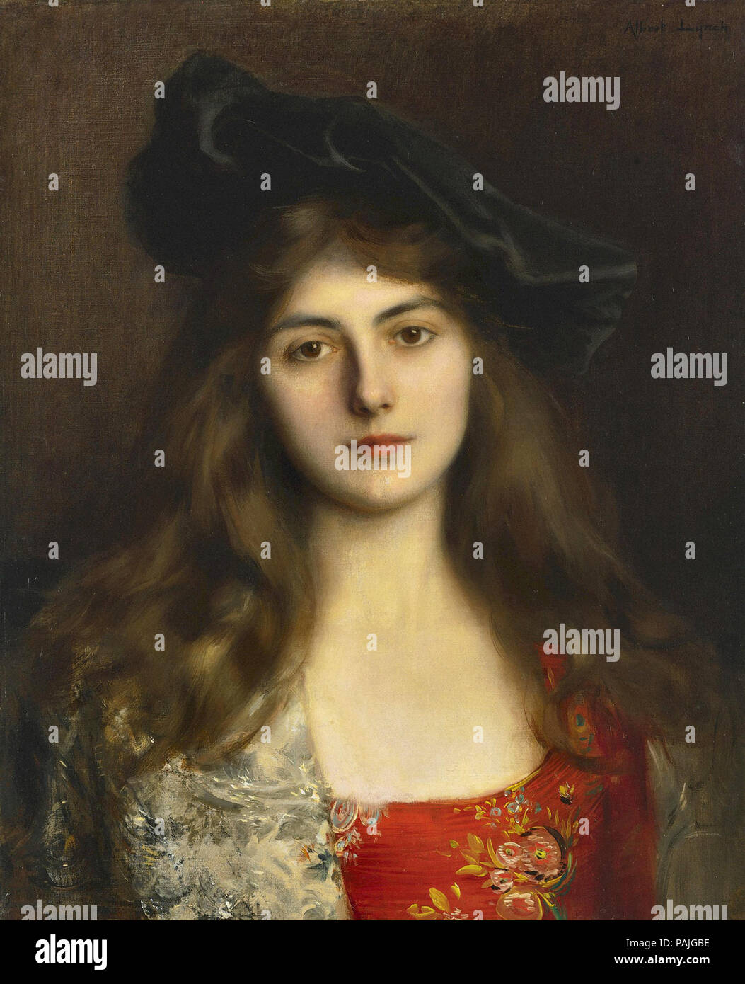 Lynch Albert - Portrait of a Young Woman 2 Stock Photo - Alamy