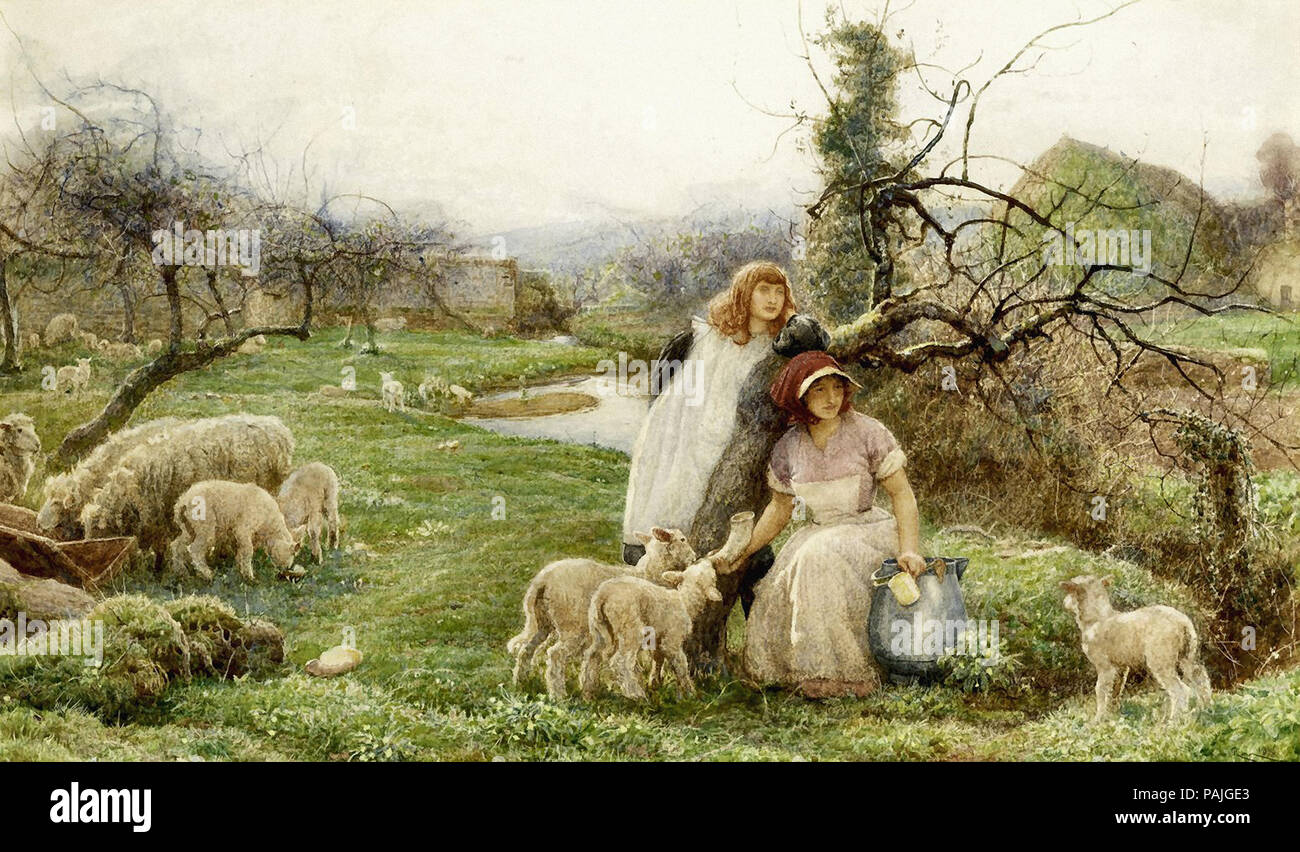 Macbeth Robert Walker - Lambing Time Stock Photo - Alamy