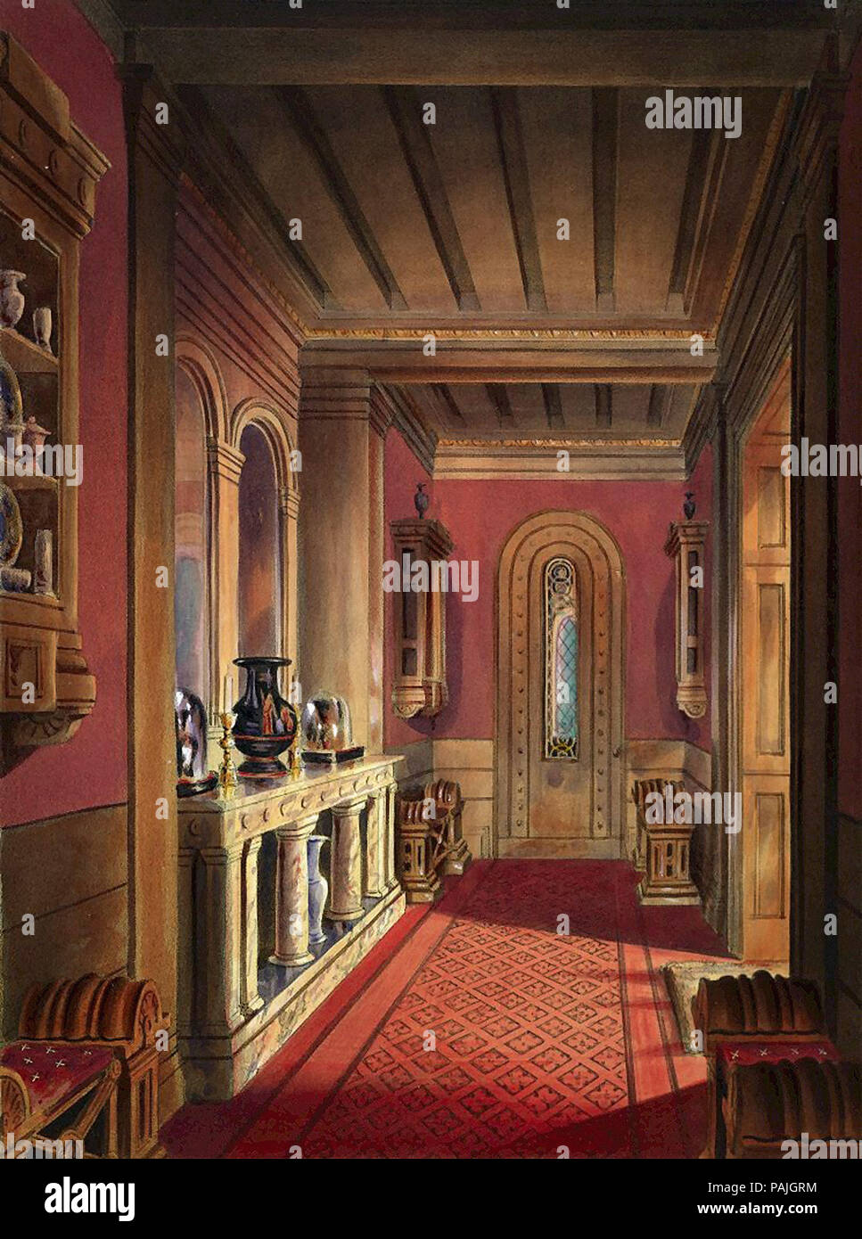 Maddox Willes - Lansdown Tower Bath - the Ante-Room to the Dining Room ...