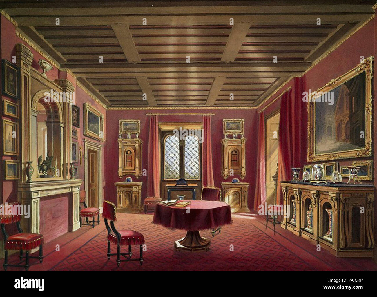 Maddox Willes - Lansdown Tower Bath - the Crimson Drawing Room Stock ...