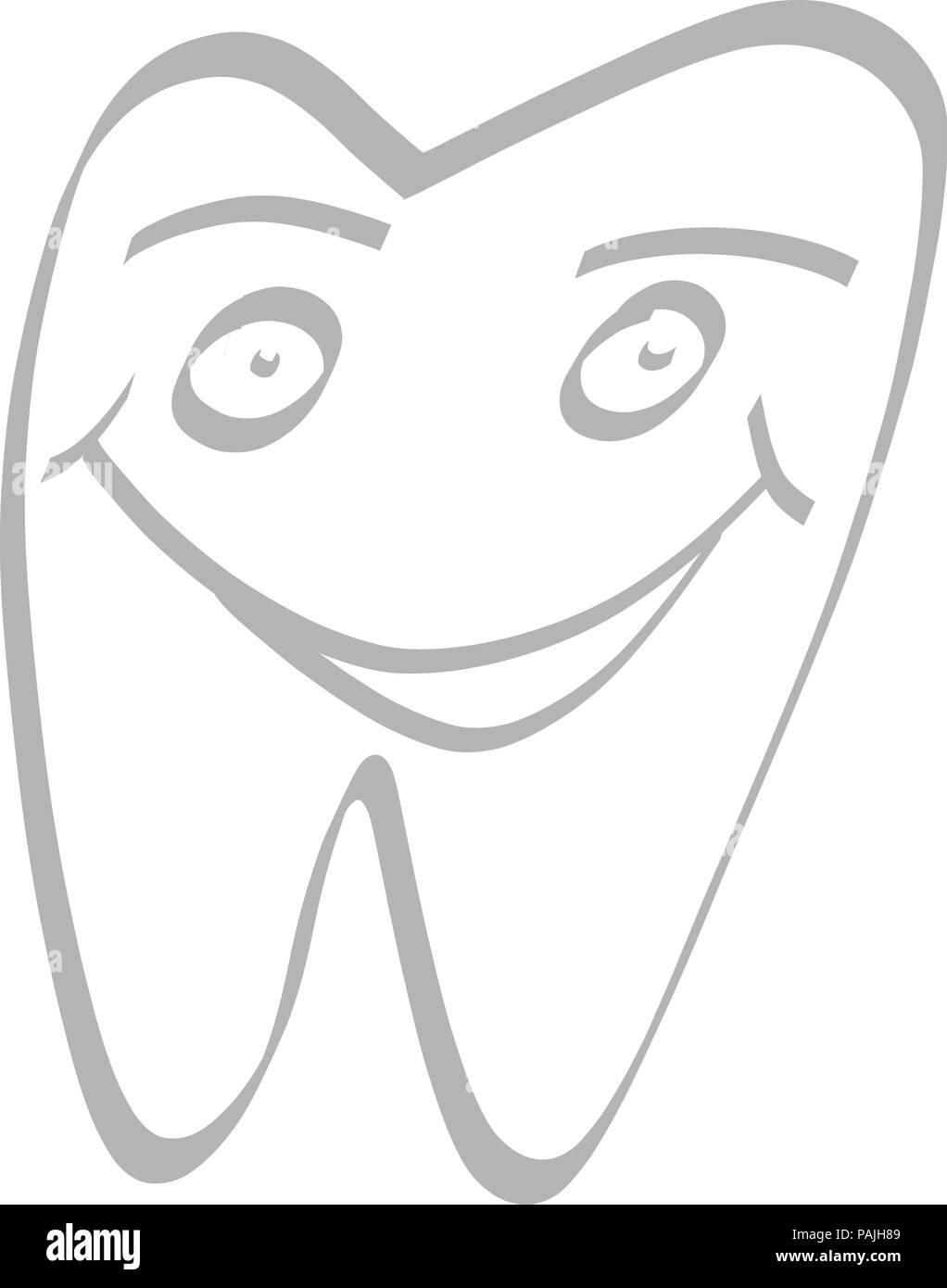 illustration of funny teeth Stock Photo - Alamy