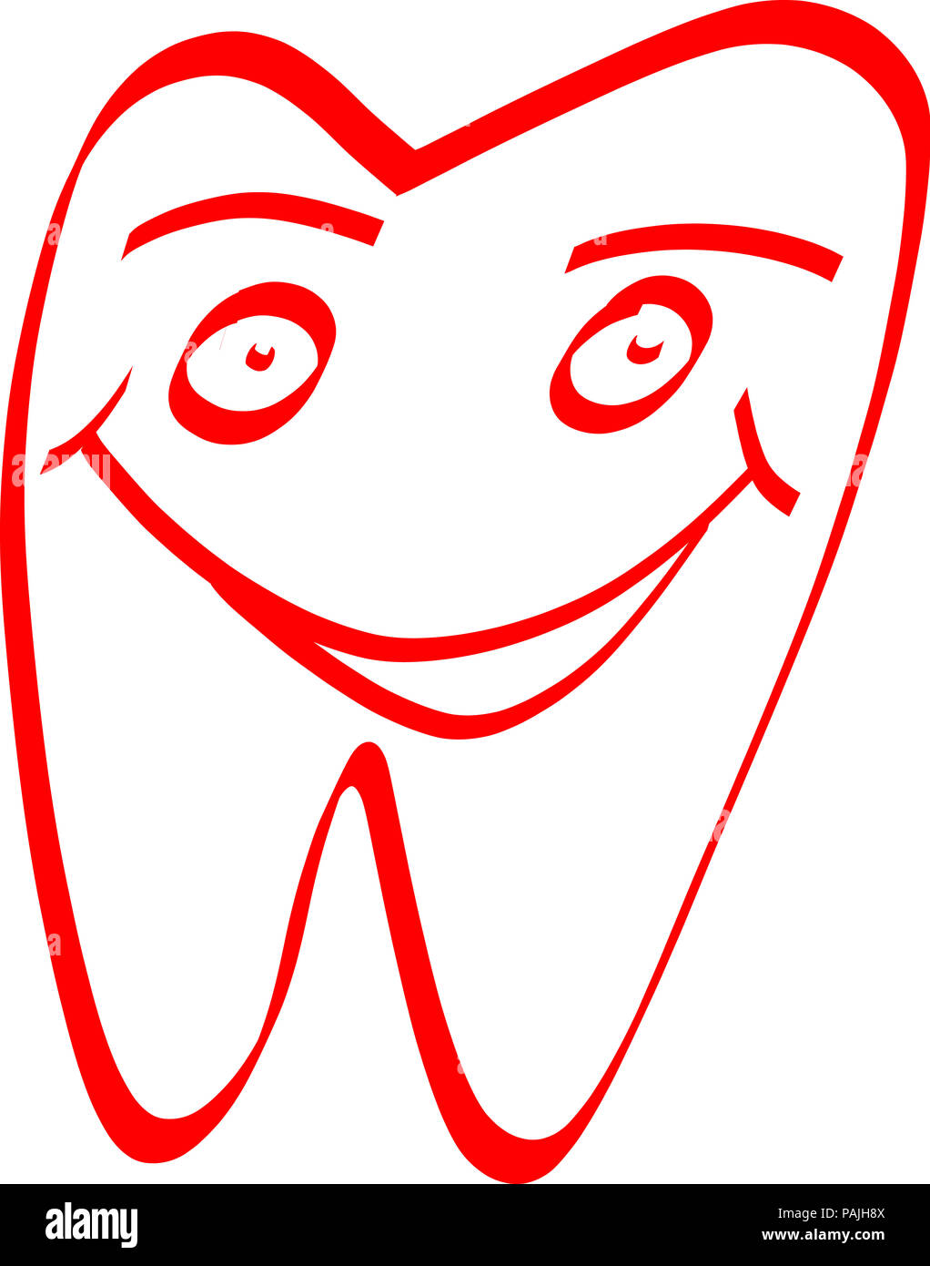 illustration of funny teeth Stock Photo - Alamy