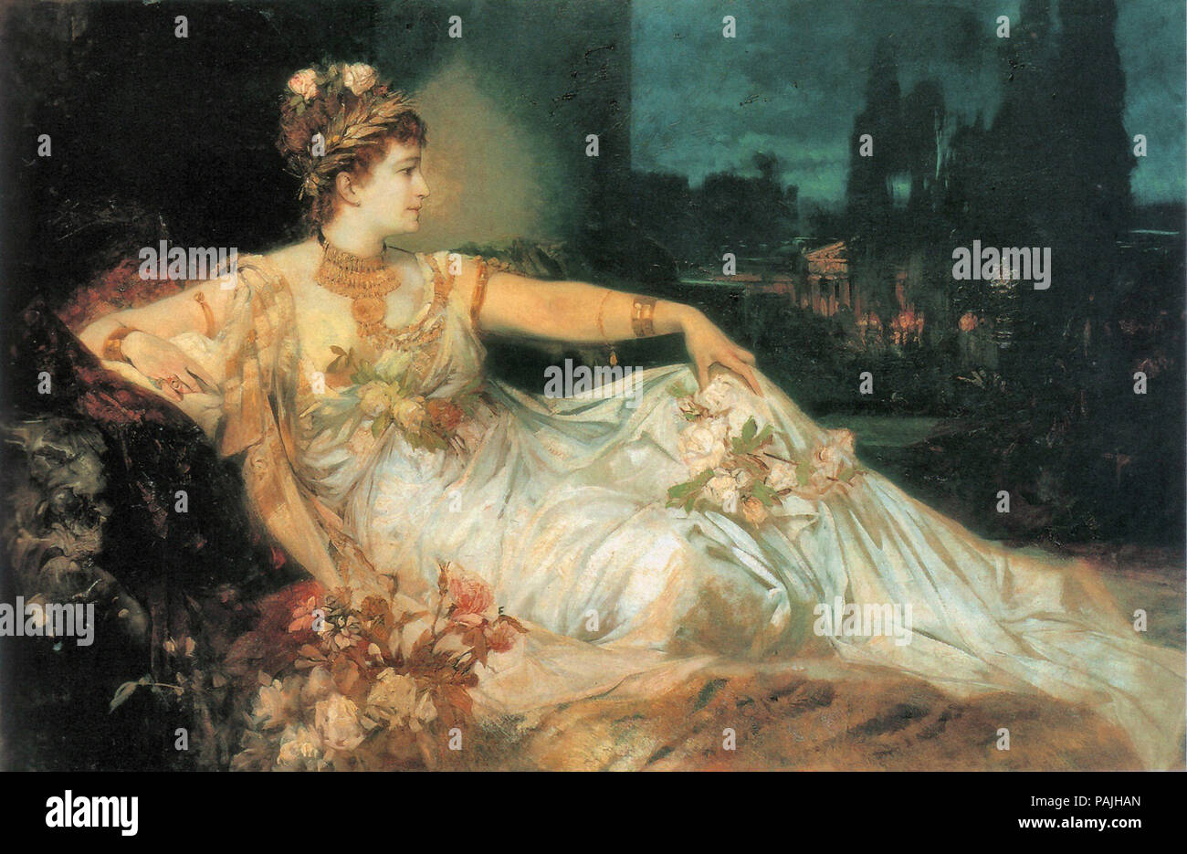 Makart Hans - Charlotte Wolter as Messalina Stock Photo - Alamy