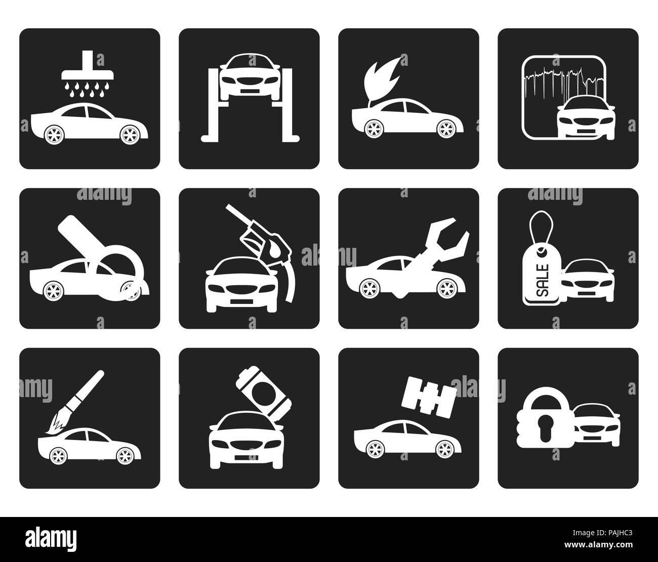 Bio fuel set Black and White Stock Photos & Images - Alamy