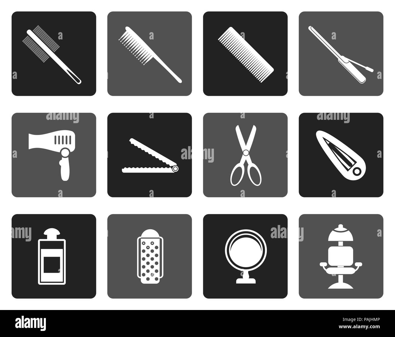 Hair drier hairstyle Stock Vector Images - Alamy