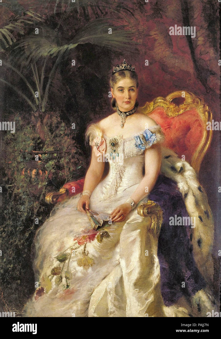 Makovsky Constantin - Portrait of Maria Mikhailovna Volkonskaya Stock ...